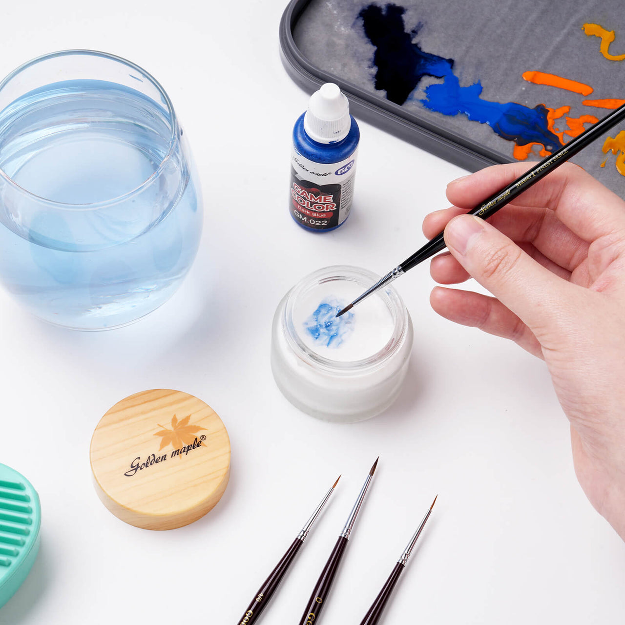 How to Clean Acrylic Paint Brushes – goldenmaple